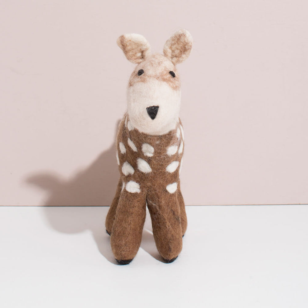 Hand Felted Large Deer - Ethical Toy | MULXIPLY
